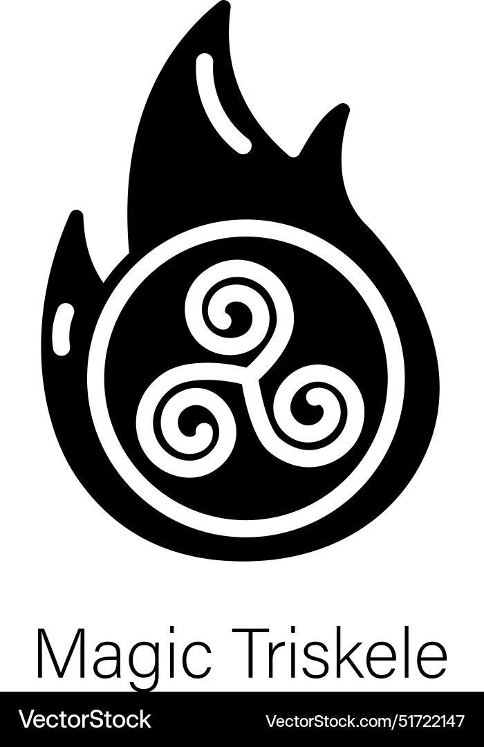 Magic triskele Royalty Free Vector Image - VectorStock