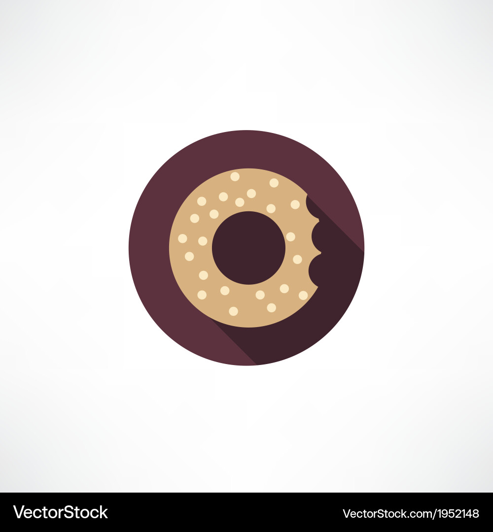 Bagel Icon - Food & Bakery Royalty Free Vector Image