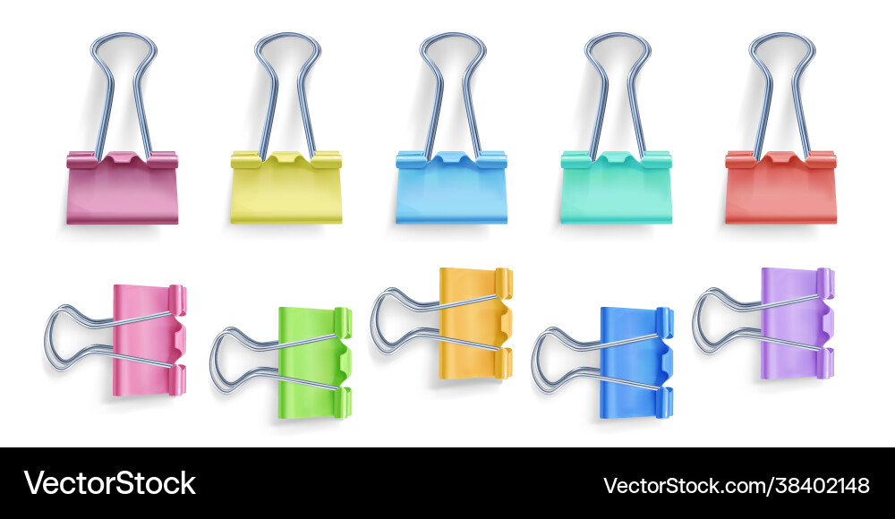 Binder clip Royalty Free Vector Image - VectorStock
