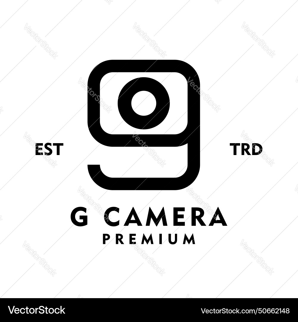 G camera letter logo icon design Royalty Free Vector Image