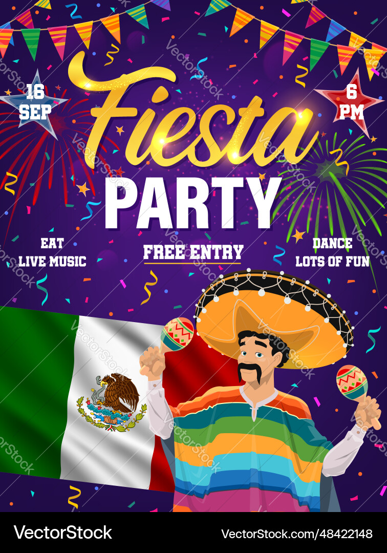 Printable Mexican Fiesta Flyer