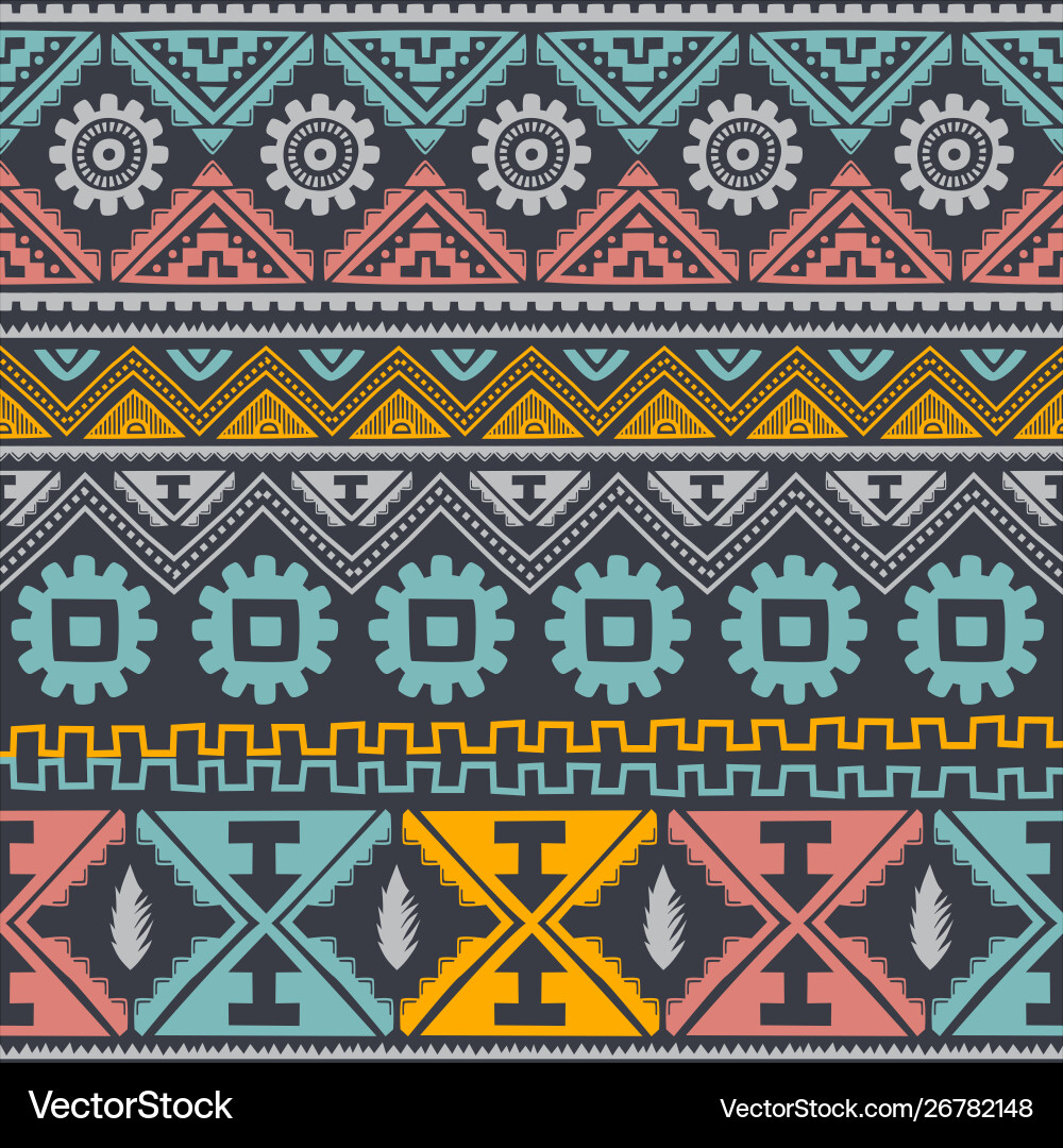 Colorful Tribal Patterns Wallpaper