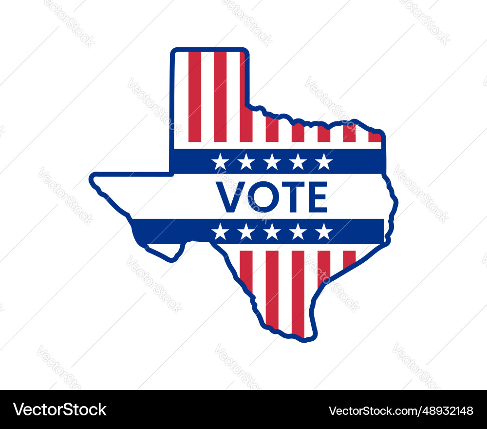Us usa american election voting sign 2022 Vector Image