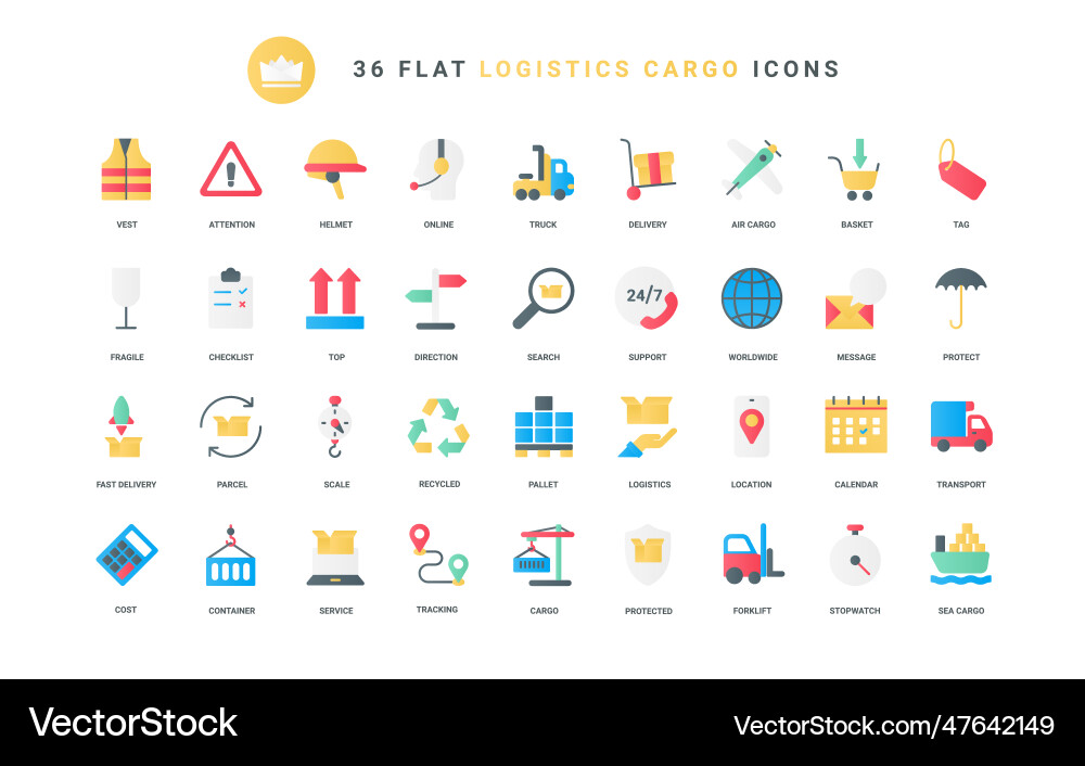 Delivery service logistics storage and shipment Vector Image