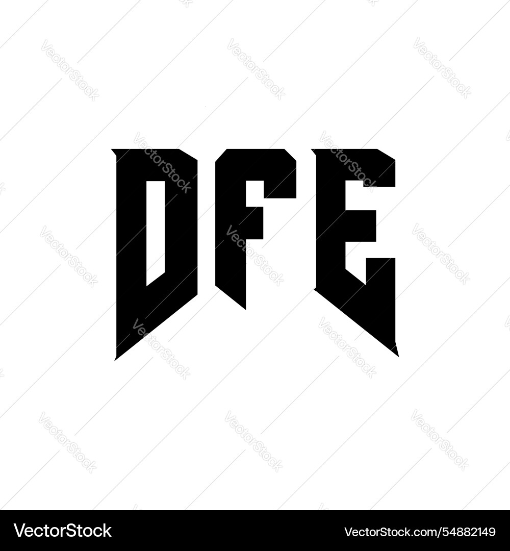 Dfe letter logo design for technology company – Royalty-Free Vector ...