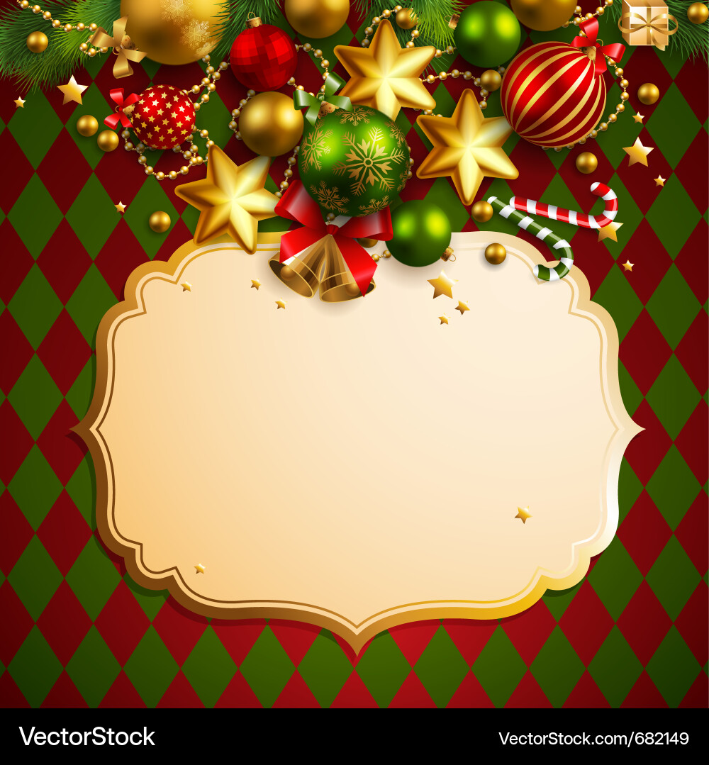 Festive Christmas Background Royalty Free Vector Image