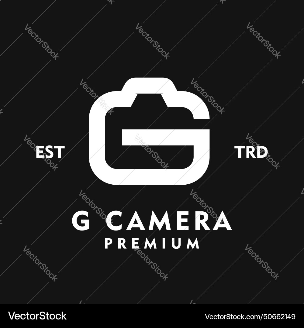 G camera letter logo icon design Royalty Free Vector Image
