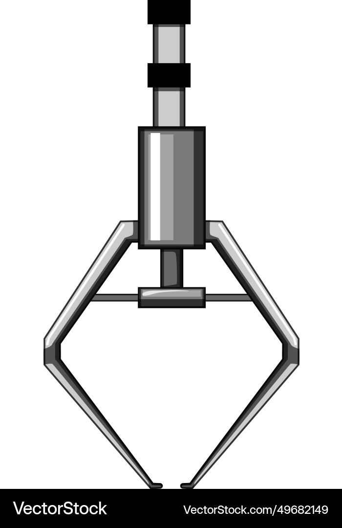 Robot claw machine cartoon Royalty Free Vector Image