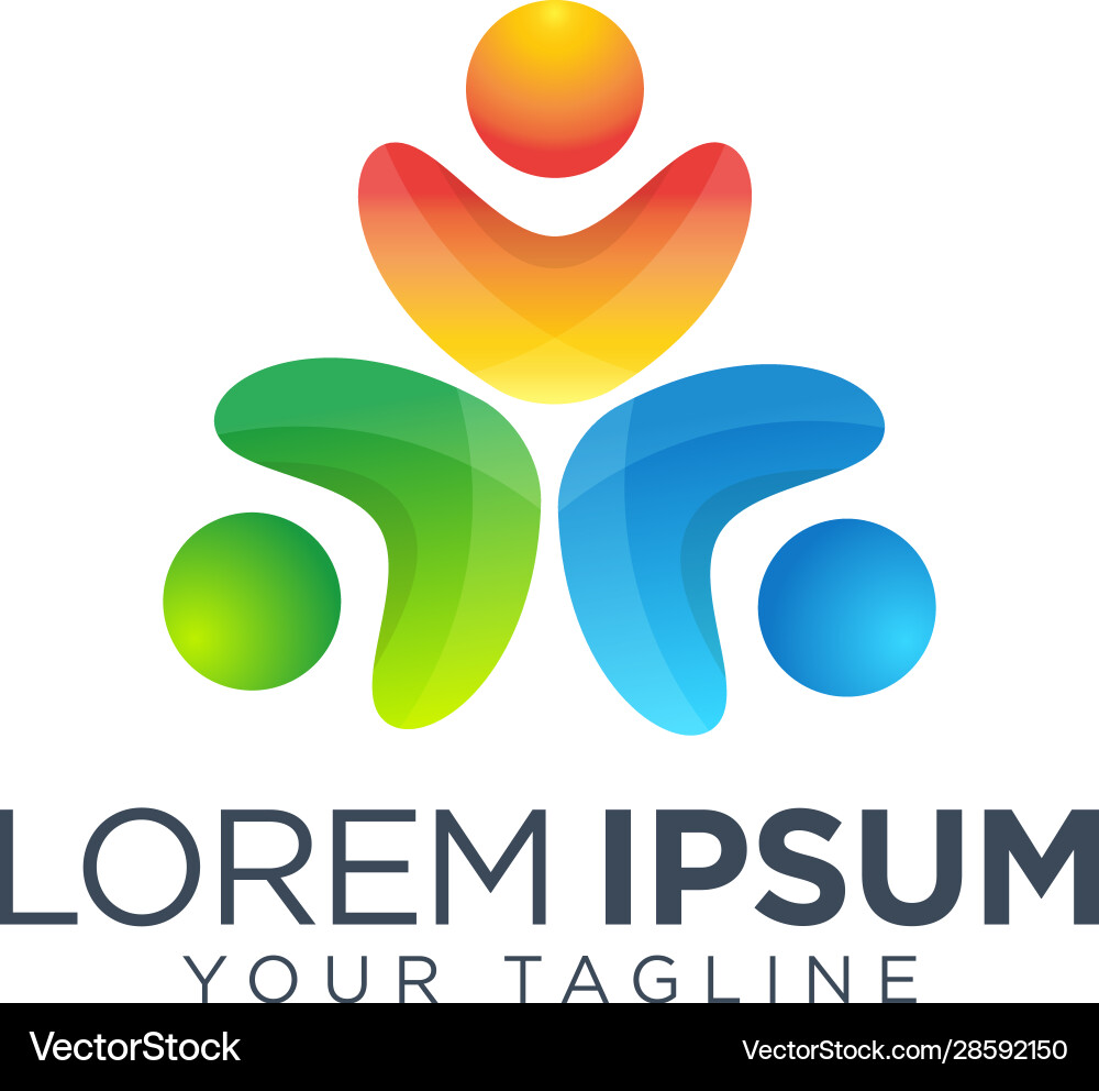 Community people logo design template isolated Vector Image