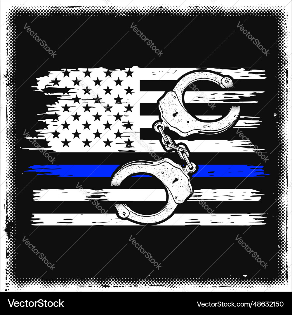 Police svg us american fi Royalty Free Vector Image