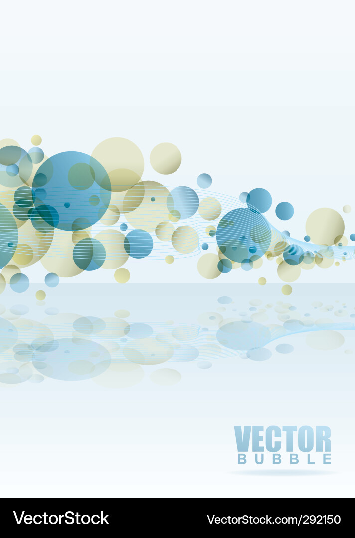 Rainbow subtle bubble Royalty Free Vector Image