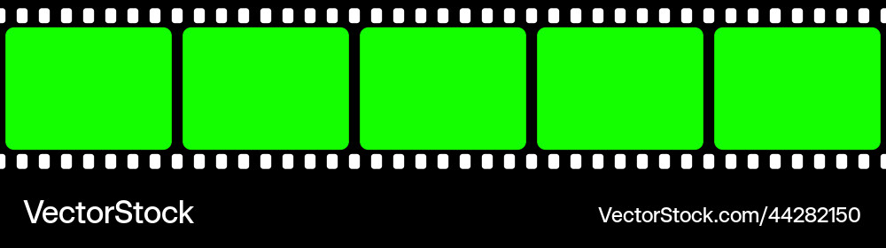 Realistic blank film strip camera roll old retro Vector Image