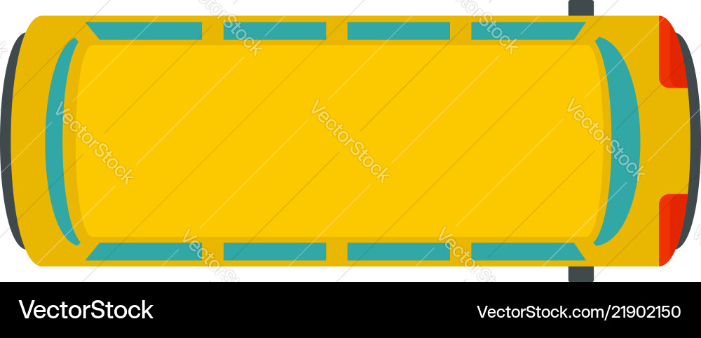 School Bus Icon - Top View Royalty Free Vector Image