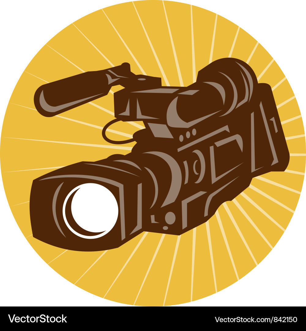 Vintage Video Camera Royalty Free Vector Image