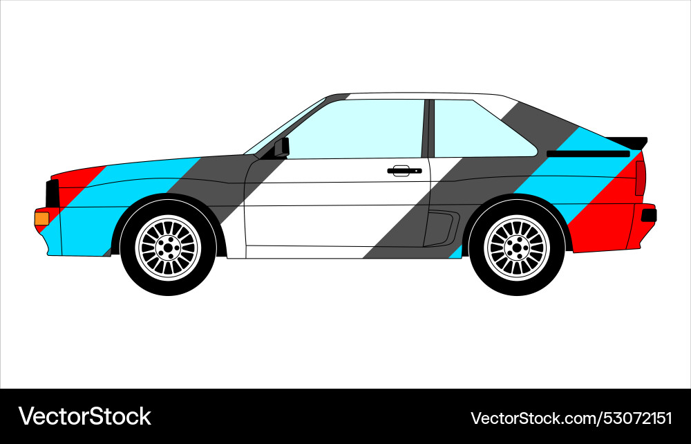 Audi quattro s1 Royalty Free Vector Image - VectorStock