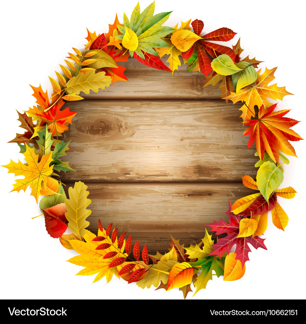 Fall background Royalty Free Vector Image - VectorStock