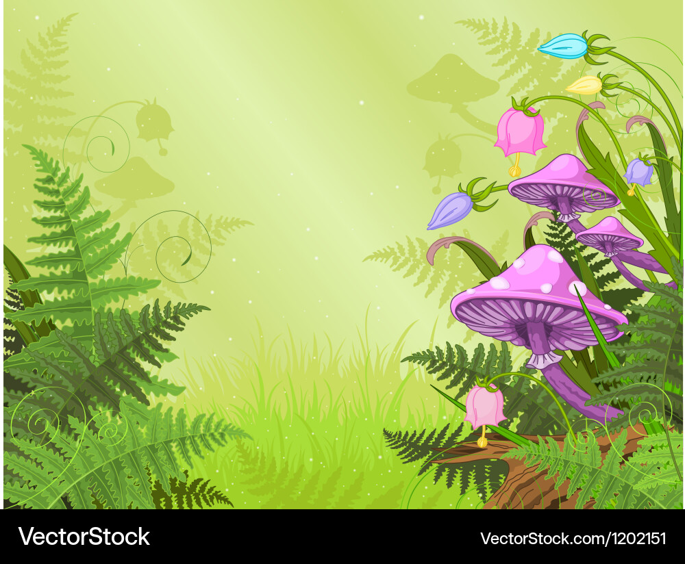 Magic landscape Royalty Free Vector Image - VectorStock