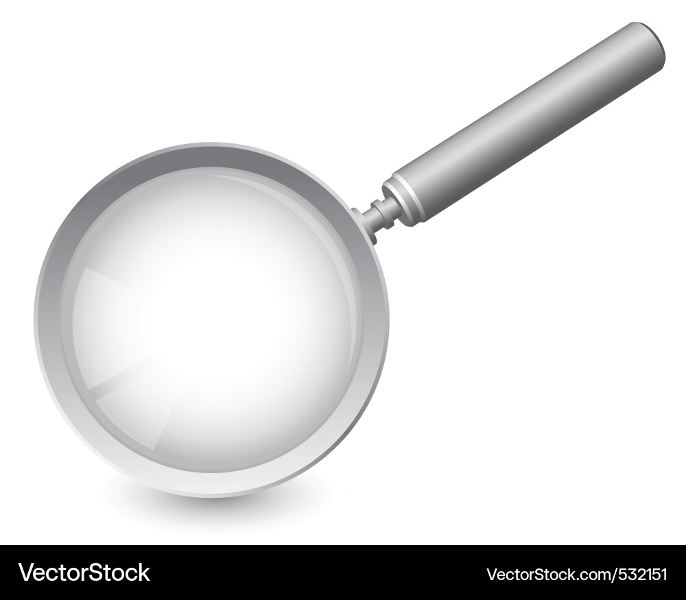 Magnifying glass Royalty Free Vector Image - VectorStock