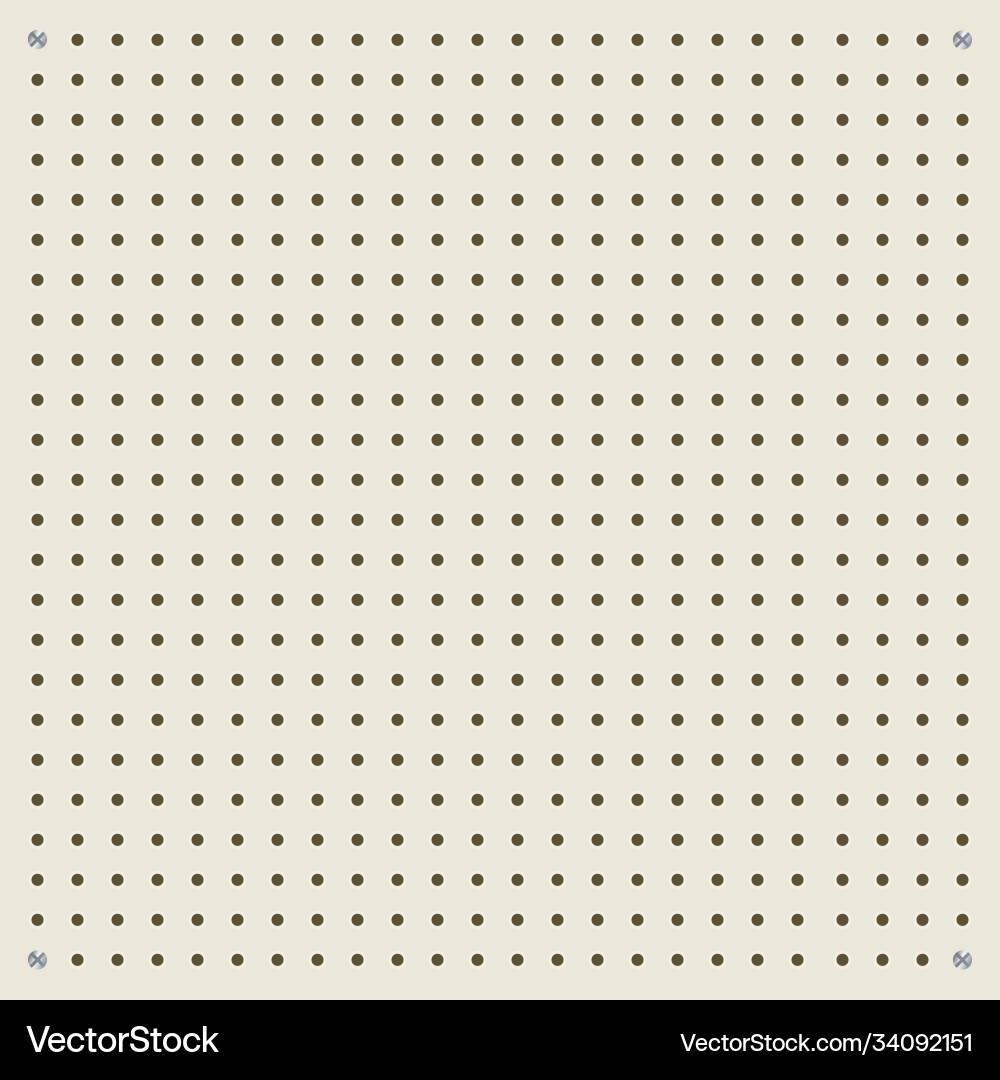 Perforated Pegboard Texture Royalty Free Vector Image