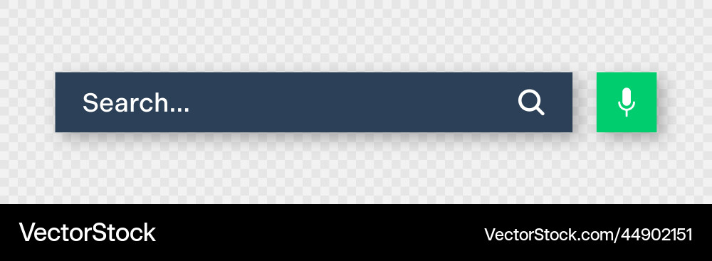 Search bar template internet browser engine Vector Image