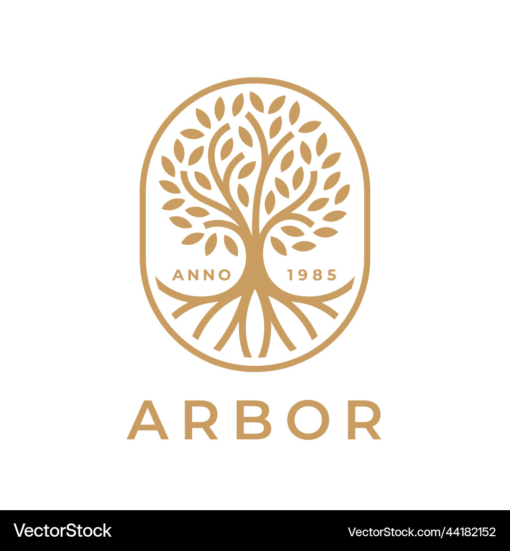 Arbor tree of life icon Royalty Free Vector Image