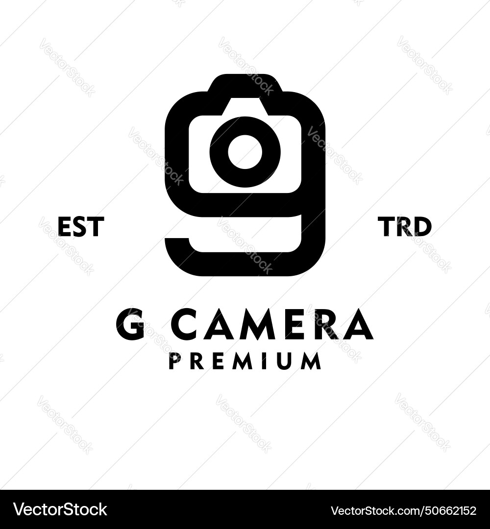 G camera letter logo icon design Royalty Free Vector Image