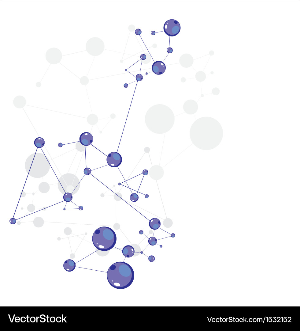 Molecular structures Royalty Free Vector Image
