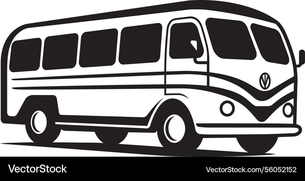 Passenger bus icon on a white background Vector Image