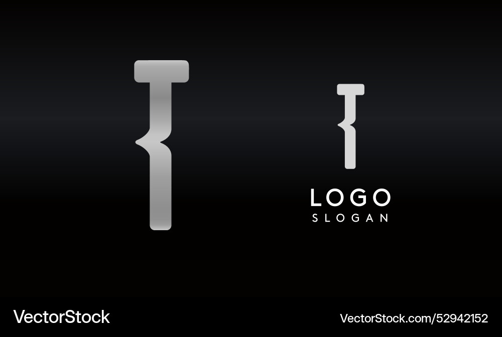 Stylized letter t with sharp abstract cuts like Vector Image