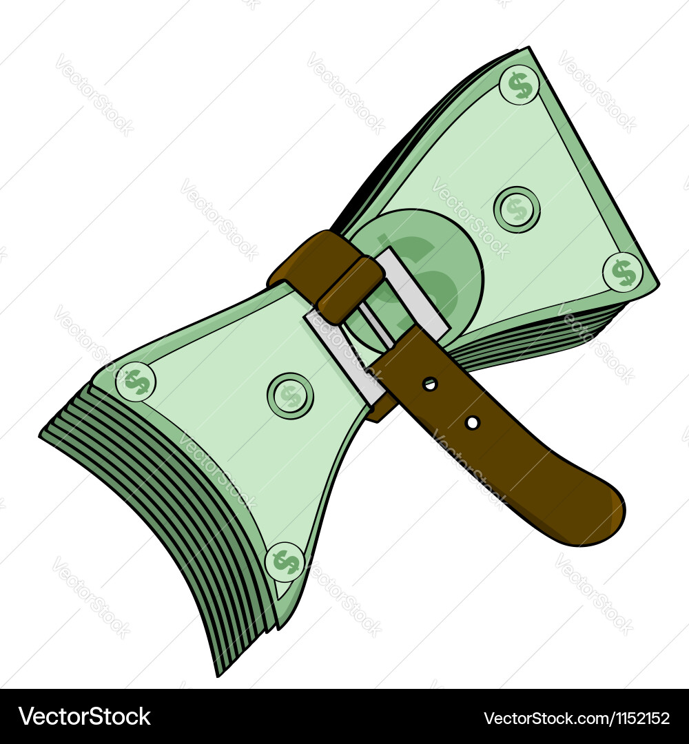 Tight money Royalty Free Vector Image - VectorStock