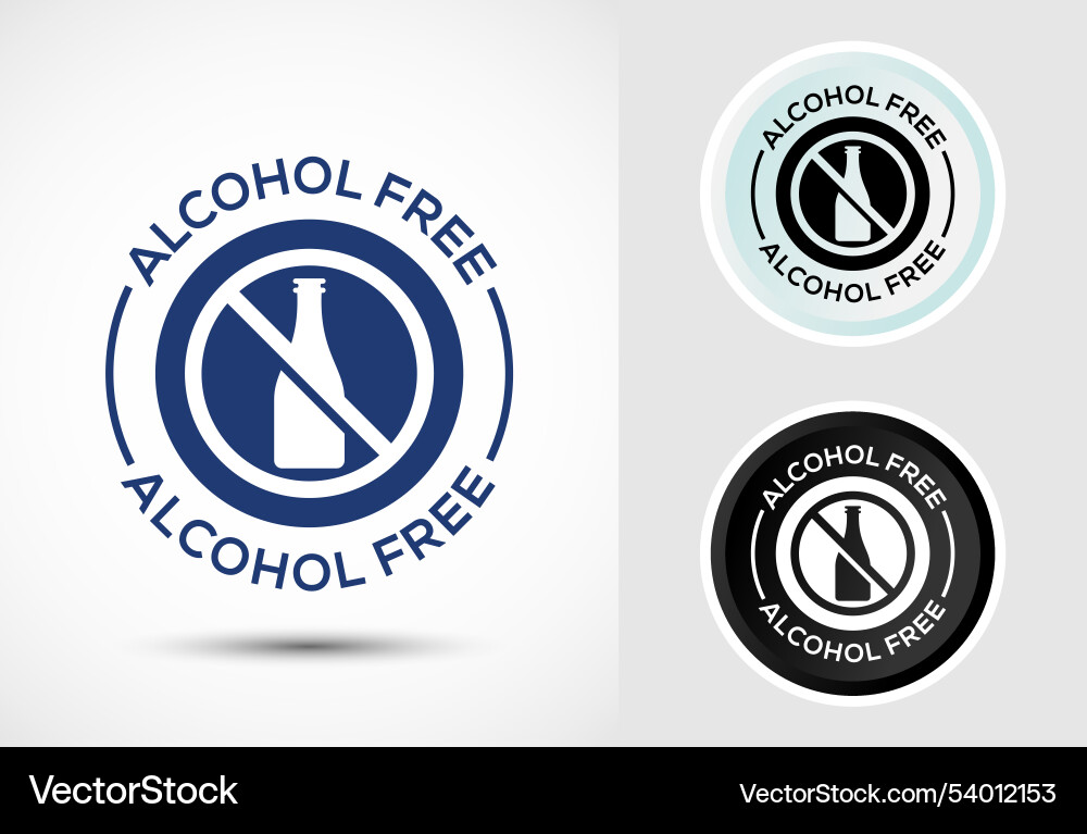 Alcohol free icon design no sign Royalty Free Vector Image