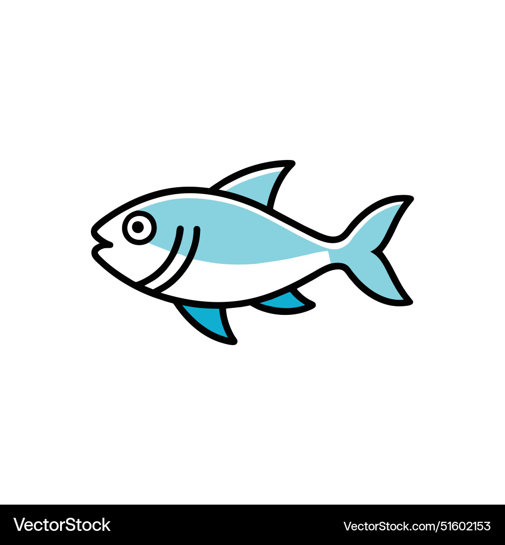 Archerfish fish play icon Royalty Free Vector Image