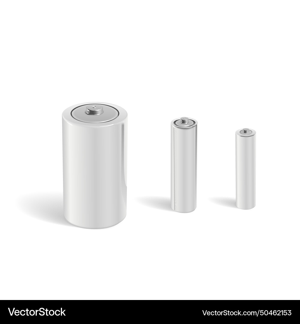 Blank batteries Royalty Free Vector Image - VectorStock