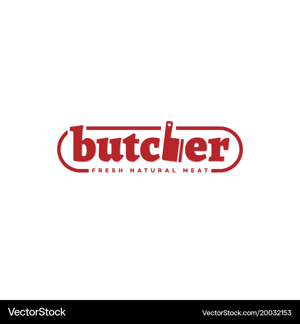 Butcher logo Royalty Free Vector Image - VectorStock