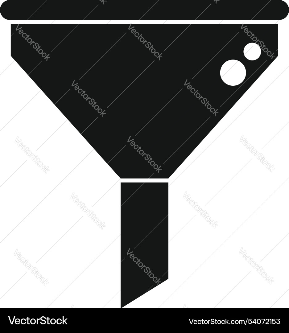 Chemical laboratory filter is filtering Royalty Free Vector