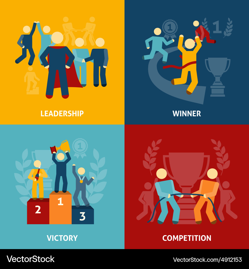 Competition & Achievement Icons Royalty Free Vector