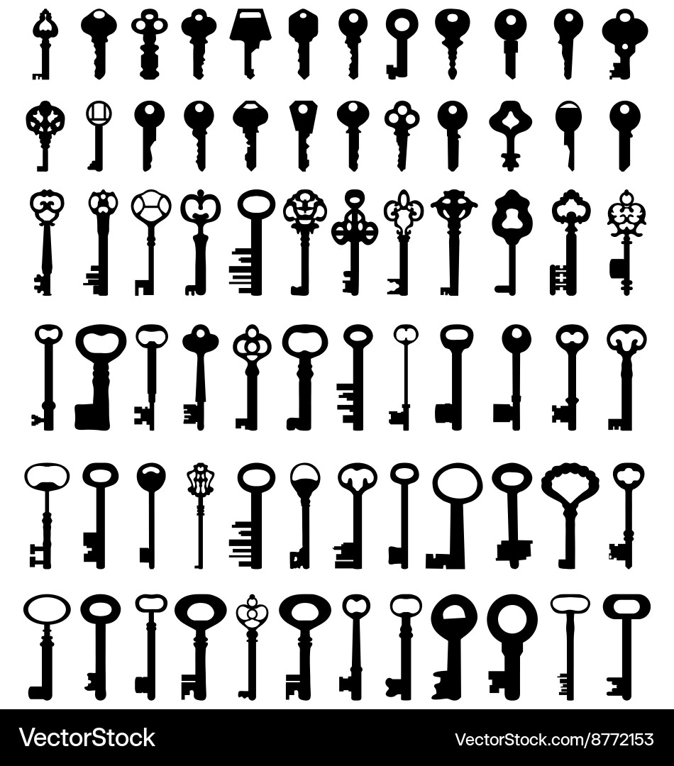 Door keys Royalty Free Vector Image - VectorStock