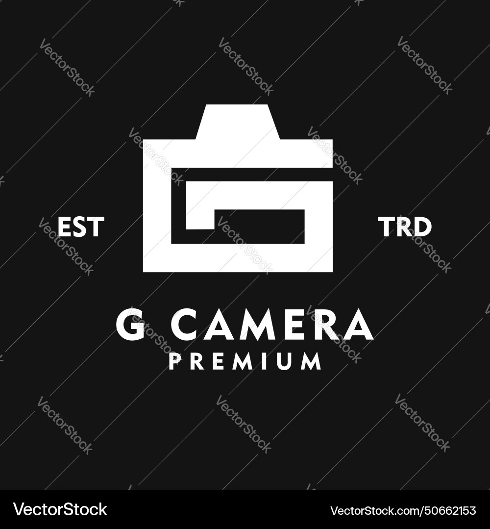 G camera letter logo icon design Royalty Free Vector Image