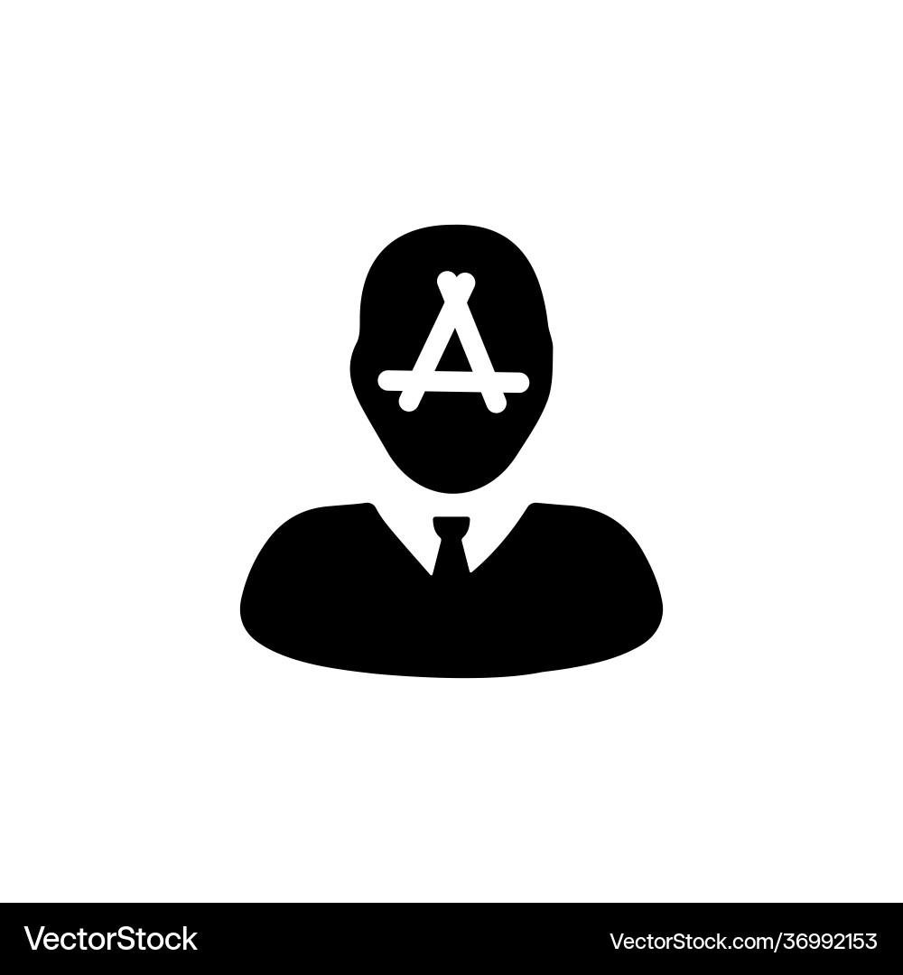 Human technician icon Royalty Free Vector Image