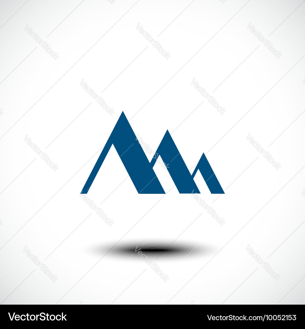 Mountain icon Royalty Free Vector Image - VectorStock