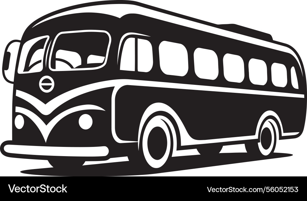 Passenger bus icon on a white background Vector Image