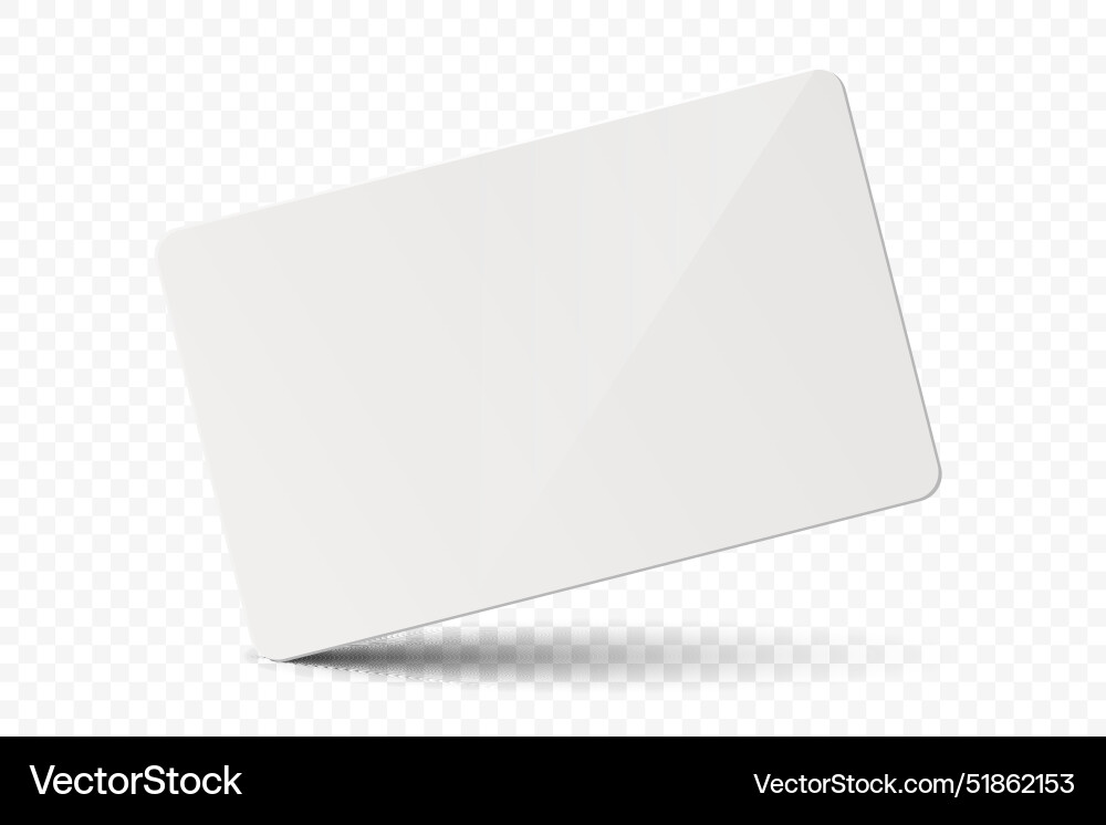 White gift card certificate guest room Royalty Free Vector