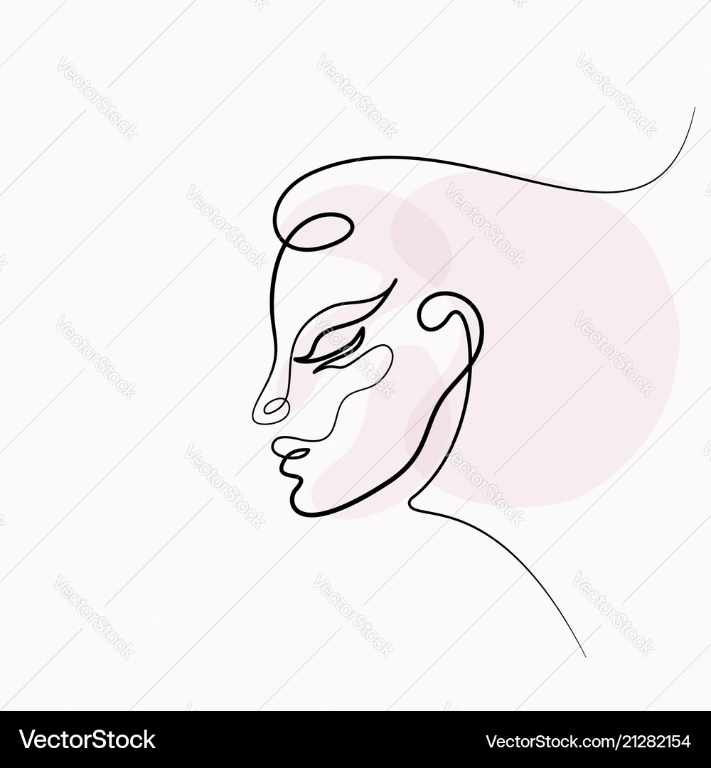 Abstract Woman Portrait Royalty Free Vector Image