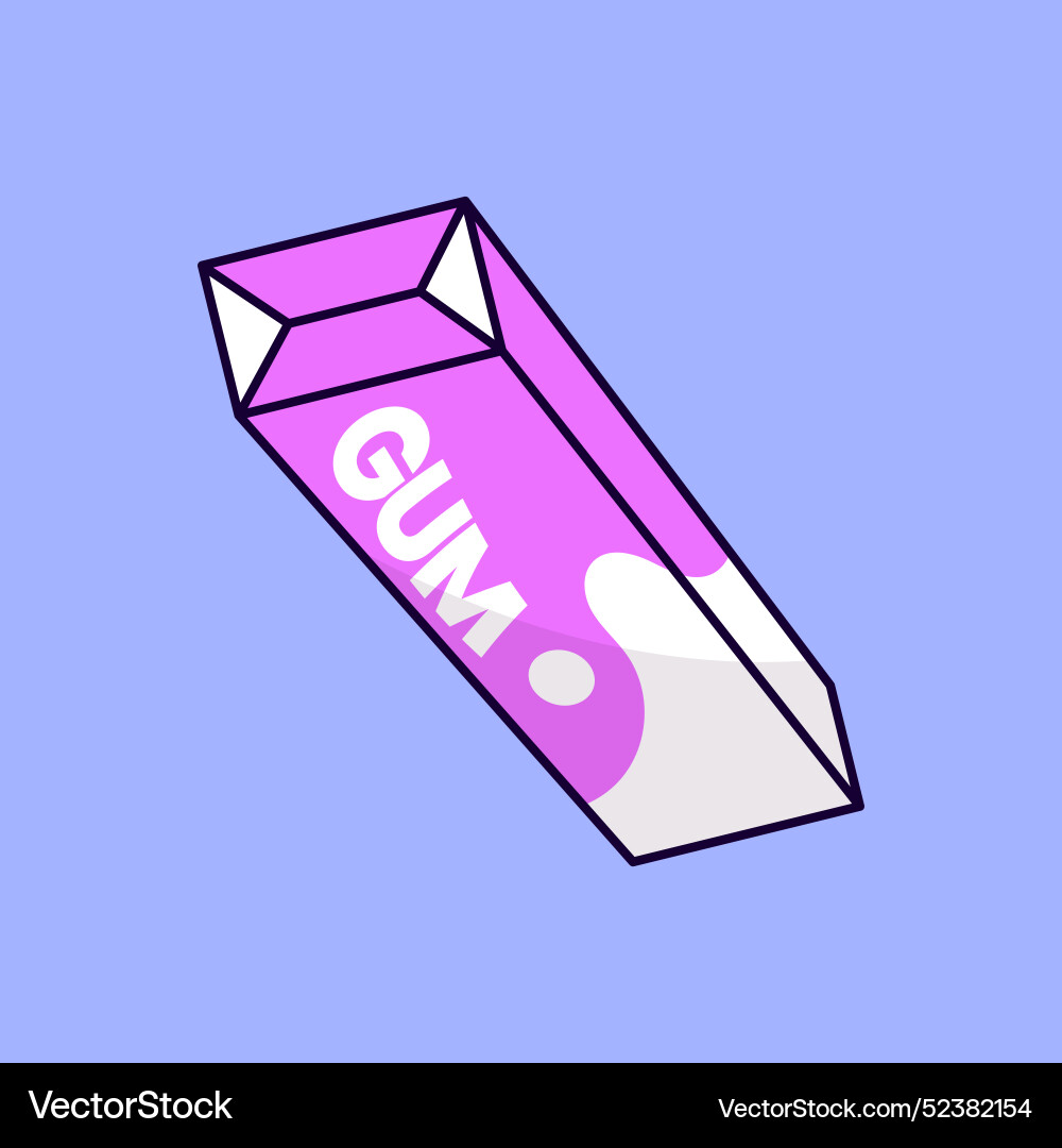 Bubble gum icon chew Royalty Free Vector Image