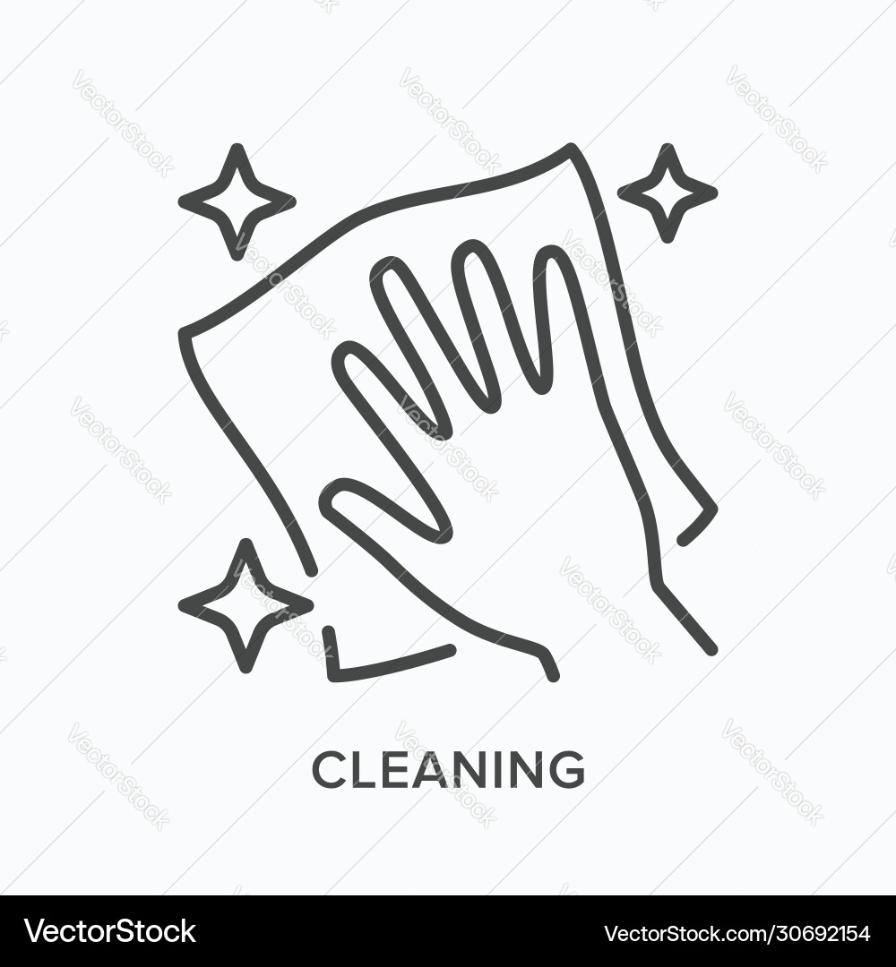Hand cleaning icon outline Royalty Free Vector Image