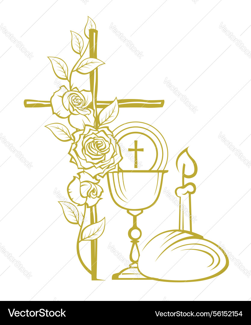 Holy communion icon Royalty Free Vector Image - VectorStock