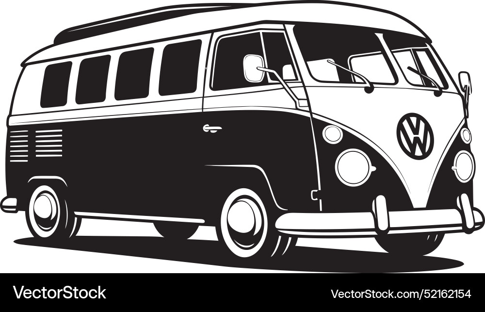Vintage bus in sepia tone public network map w Vector Image