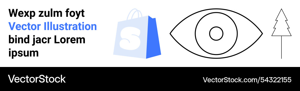 E-commerce vision integration of shopping Vector Image