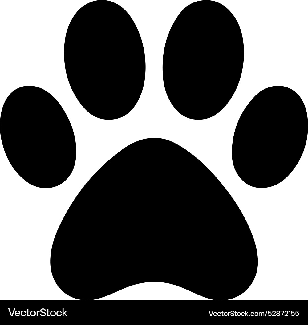 Paw print art Royalty Free Vector Image - VectorStock