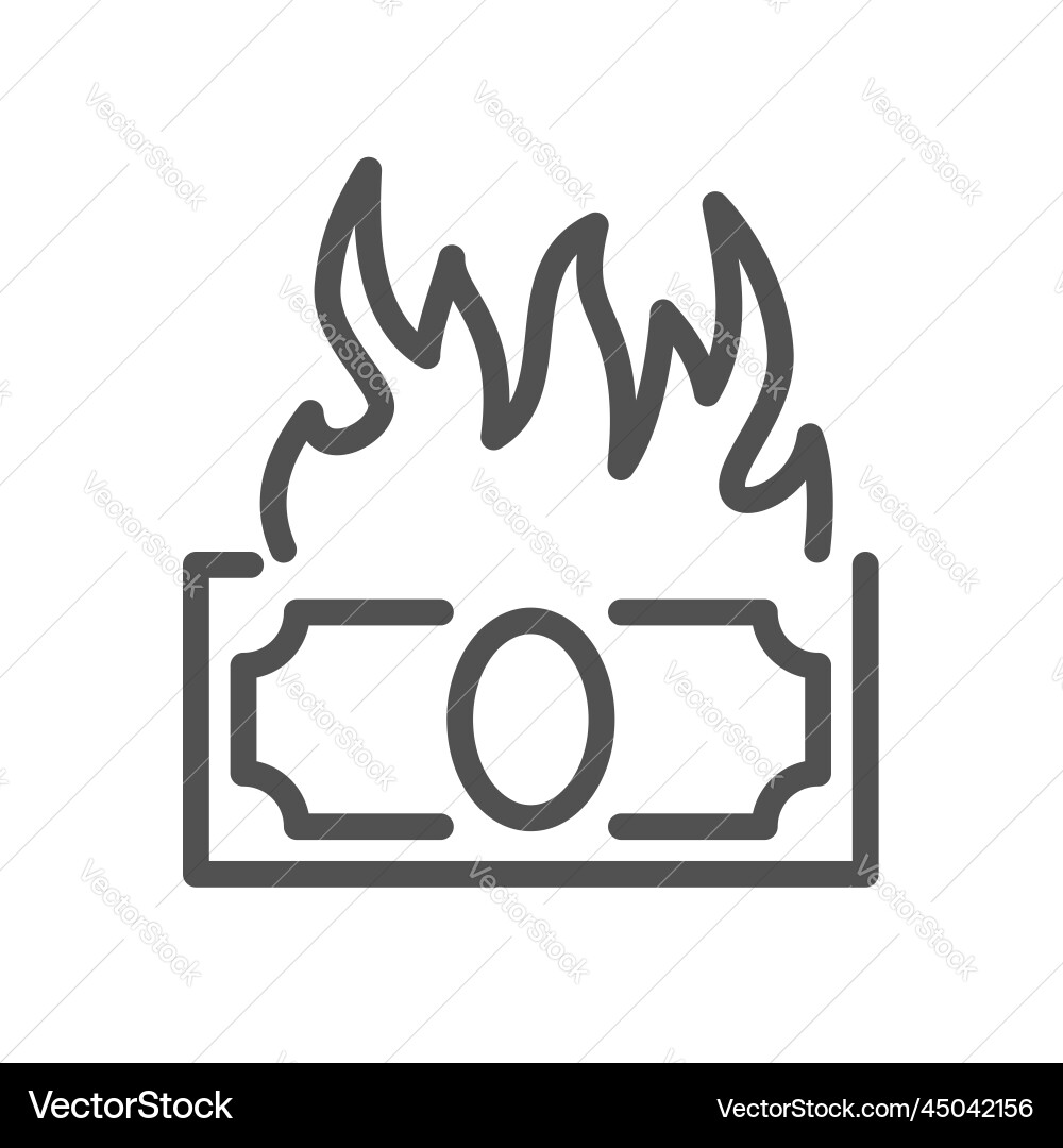 Inflation icon monochrome sign from economic Vector Image